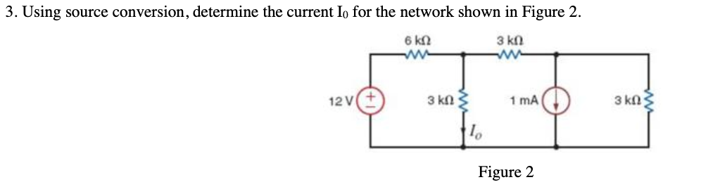 Solved 3. Using source conversion, determine the current Io | Chegg.com