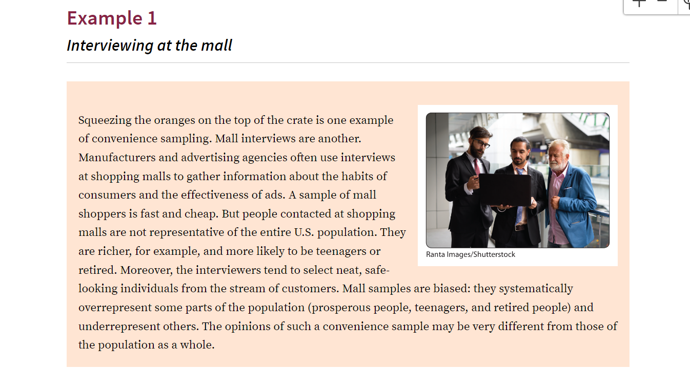 Solved - The example above describes mall interviewing. This | Chegg.com