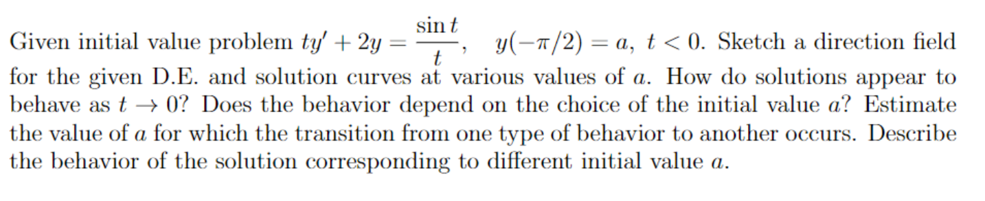 Solved Given initial value problem | Chegg.com
