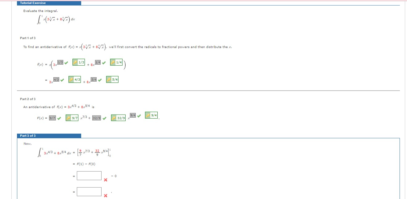 Solved Evaluate the integral. ∫01x(33x+84x)dx Part 1 of 3 To | Chegg.com