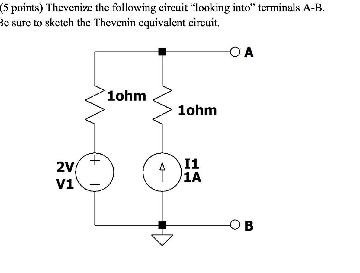 Solved 5 Points Find Node Voltage V2 Using The 