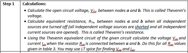 Solved Calculate the open circuit voltage, VTh, | Chegg.com