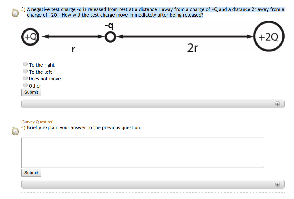 Solved 3) A negative test charge -q is released from rest at | Chegg.com