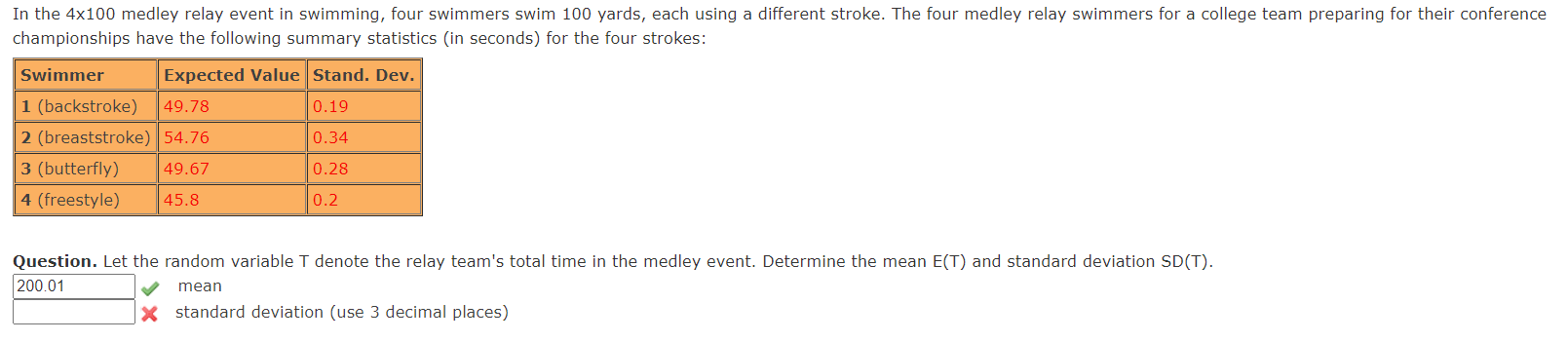 Solved championships have the following summary statistics | Chegg.com