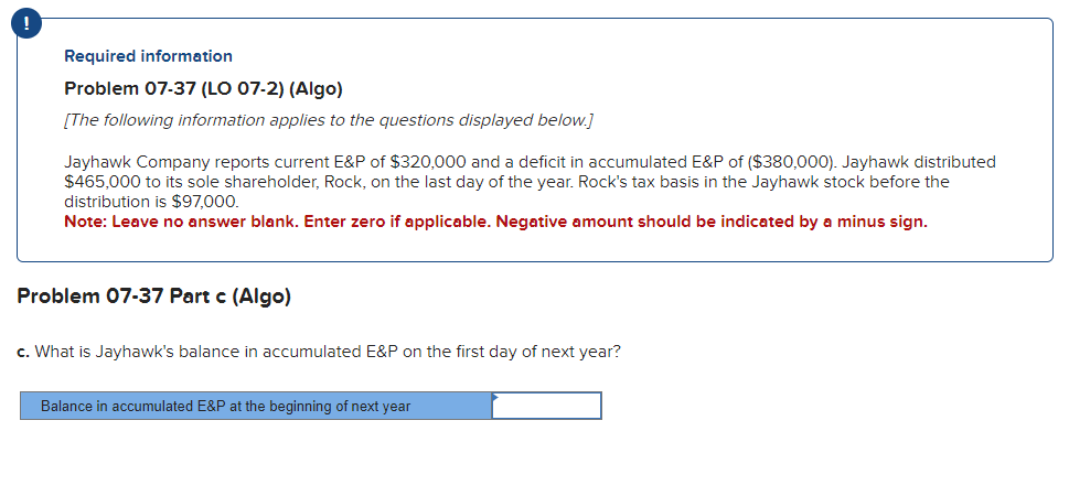 Solved Required information Problem 07-37 (LO 07-2) (Algo) | Chegg.com Solved Required information Problem 07-37 (LO 07-2) (Algo) | Chegg.com