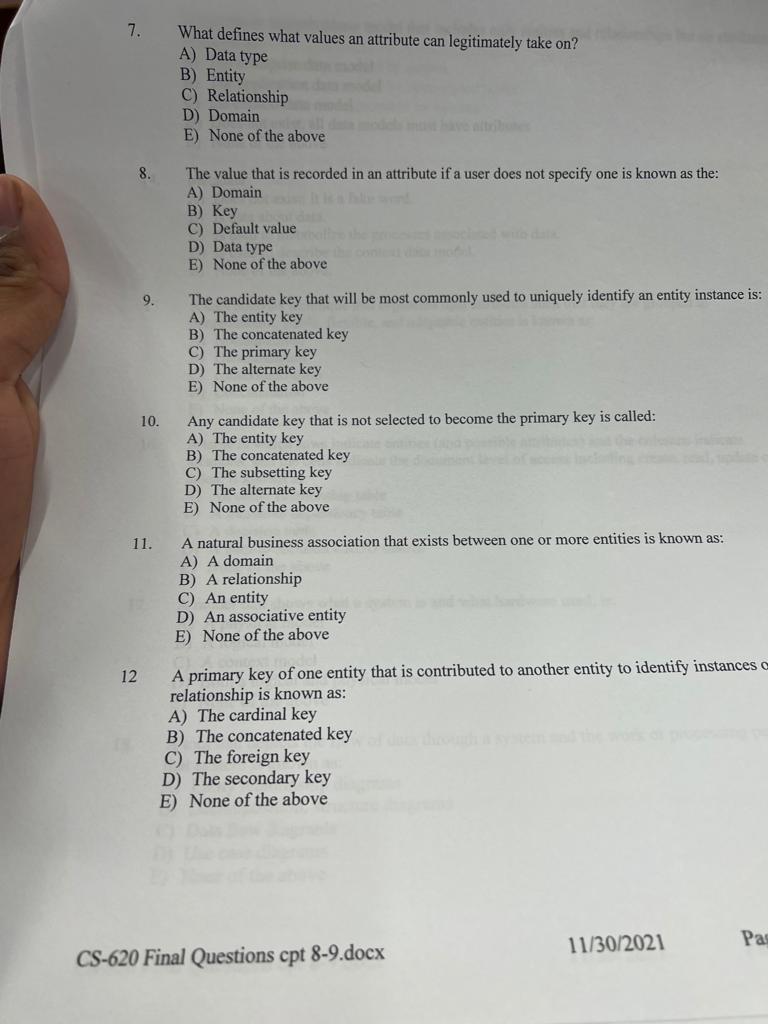 Solved 19. In data flow diagrams: A) Processes are | Chegg.com