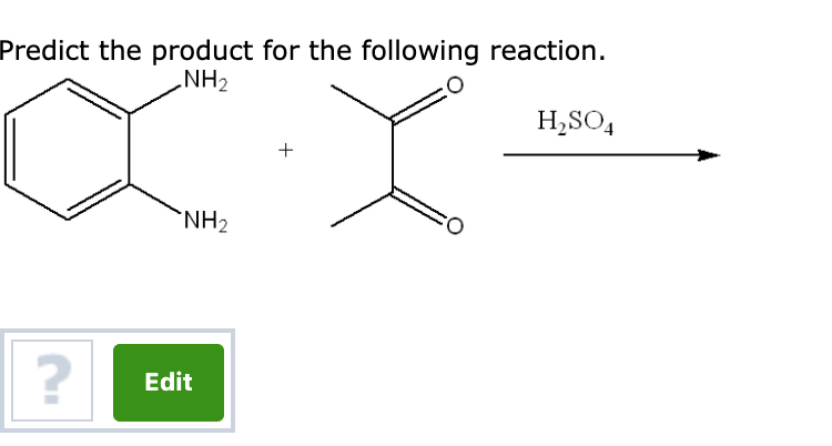 Solved Predict the product for the following reaction. NH2 | Chegg.com