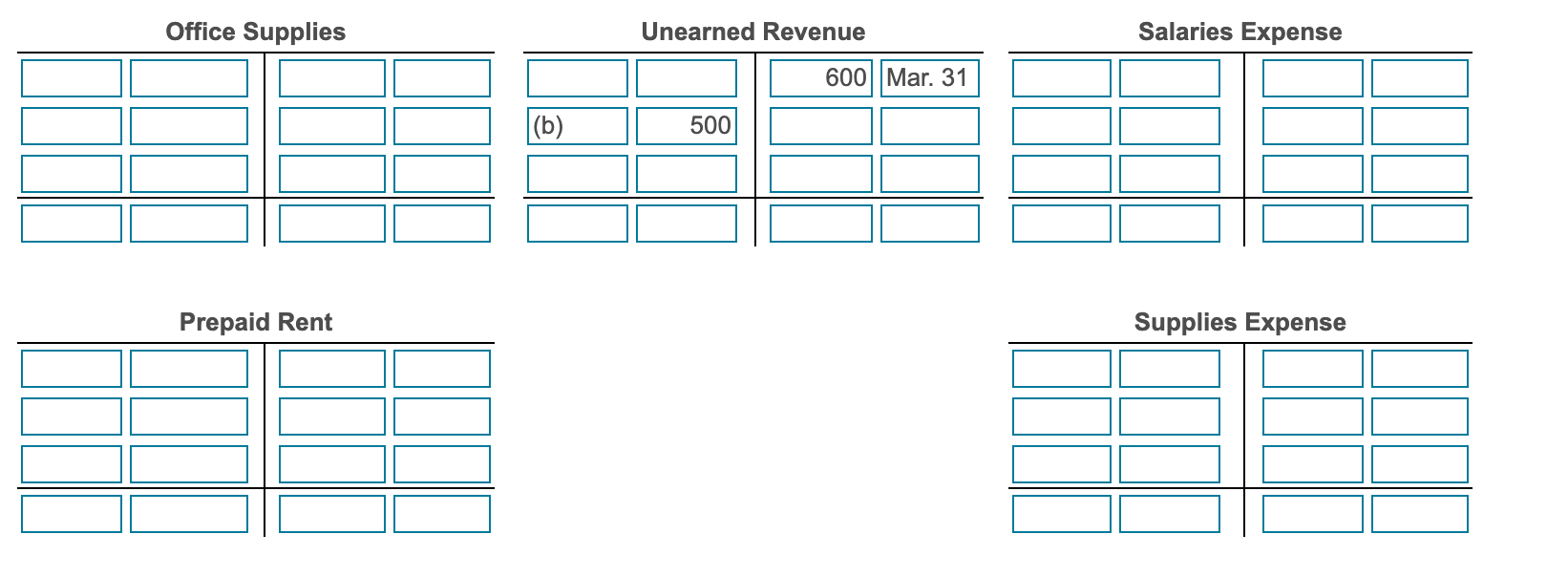 Solved Requirement 2. Post the adjustments to the T-accounts | Chegg.com