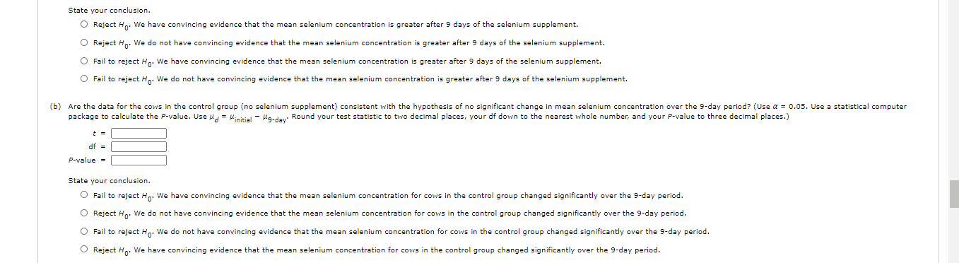 Solved A deficiency of the trace element selenium in the | Chegg.com