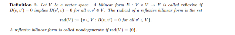 Solved Definition 2. Let \\( V \\) be a vector space. A | Chegg.com