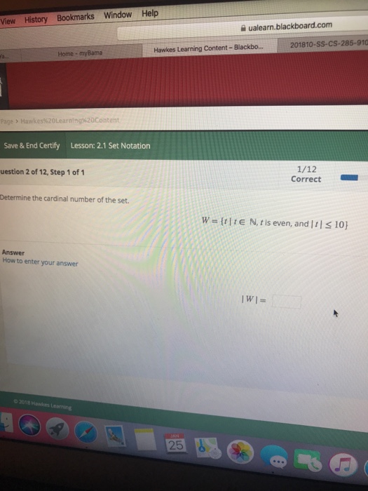 Solved View History Bookmarks Window Help 을 | Chegg.com