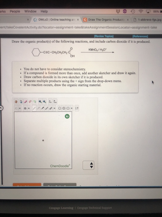 Solved Draw the major organic product(s) of the following | Chegg.com
