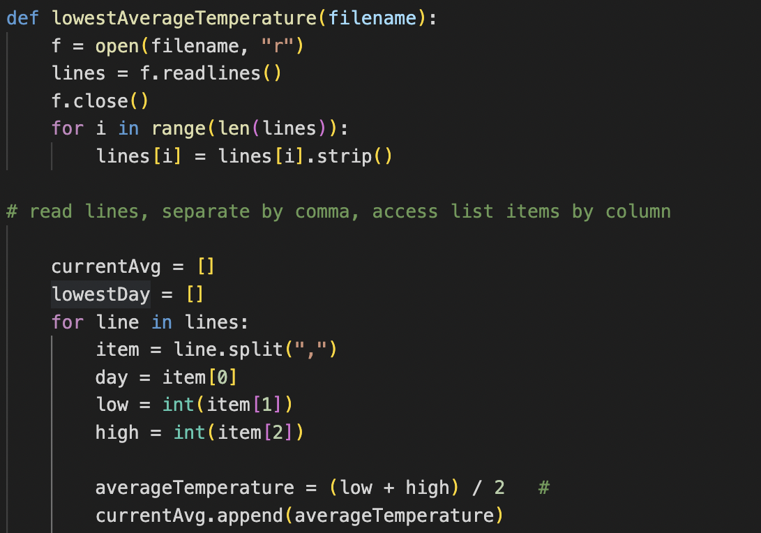 Solved Task: Create a function that returns the day with the | Chegg.com