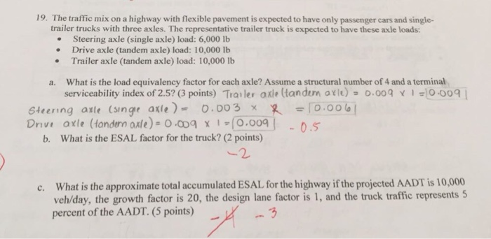Solved 19. The traffic mix on a highway with flexible | Chegg.com