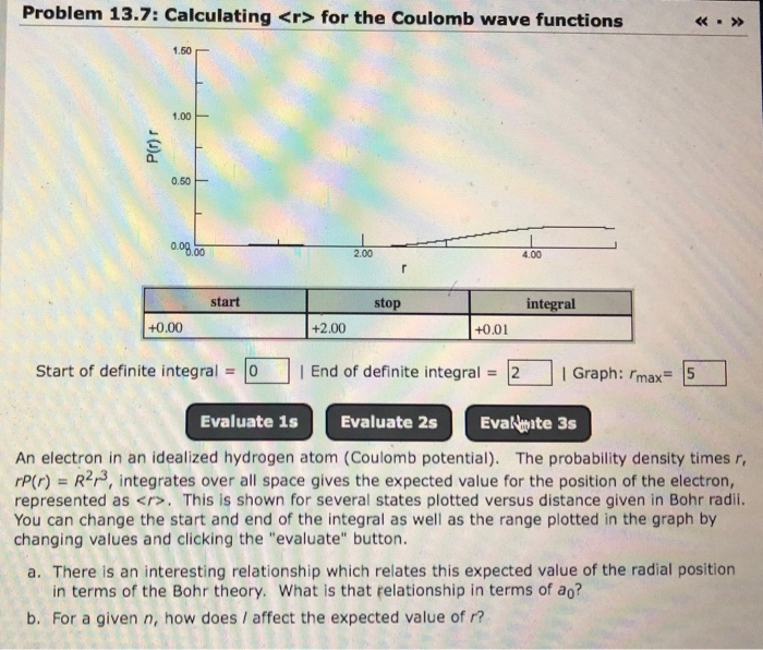 Solved Problem 13.7: Calculating for the Coulomb wave | Chegg.com