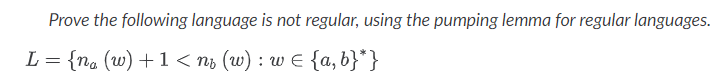 Solved Prove the following language is not regular, using | Chegg.com