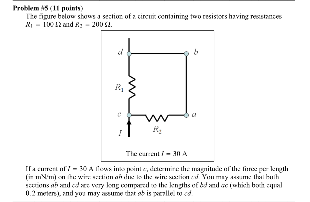 Solved Problem #5 (11 points) The figure below shows a | Chegg.com