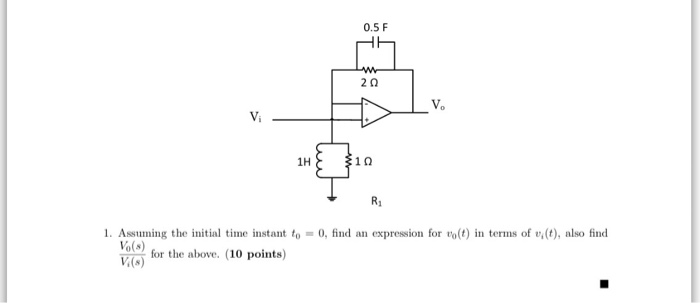 Solved Assuming the initial time instant t_0 = 0, find an | Chegg.com