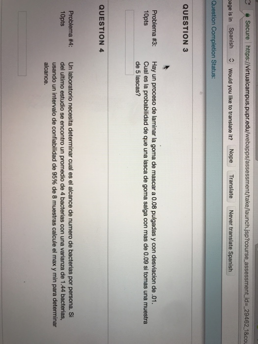 Solved Question Completion Status: QUESTION 1 Problema #1: | Chegg.com