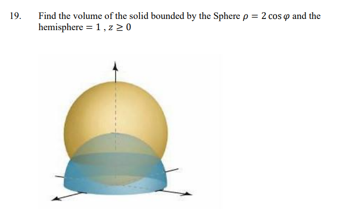 Solved Find the volume of the solid bounded by the Sphere | Chegg.com