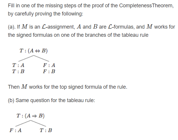 Solved This is a question about Tableau Method and Tableau | Chegg.com