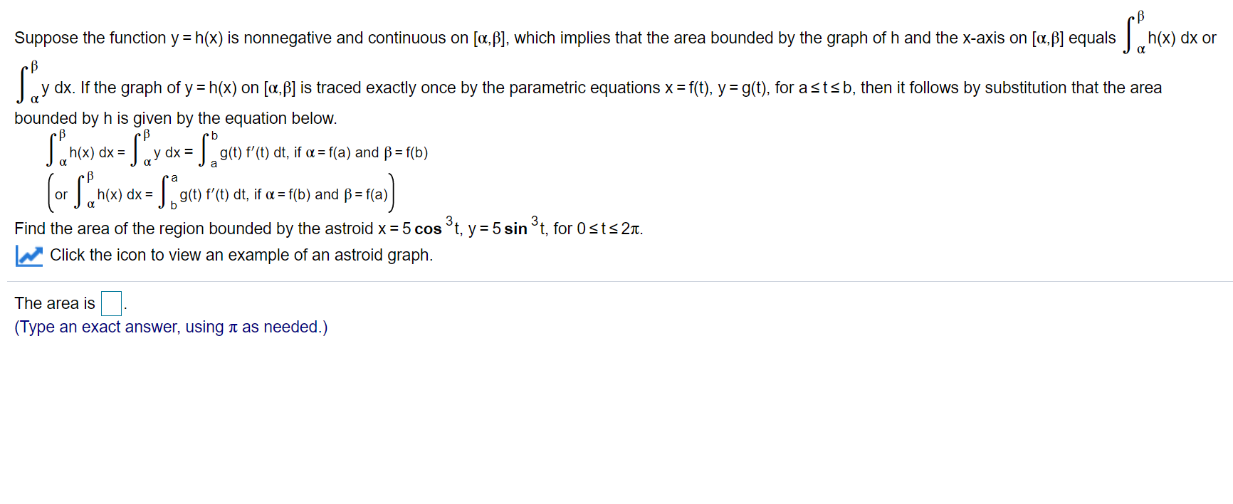 Solved Suppose the function y=h(x) is nonnegative and | Chegg.com