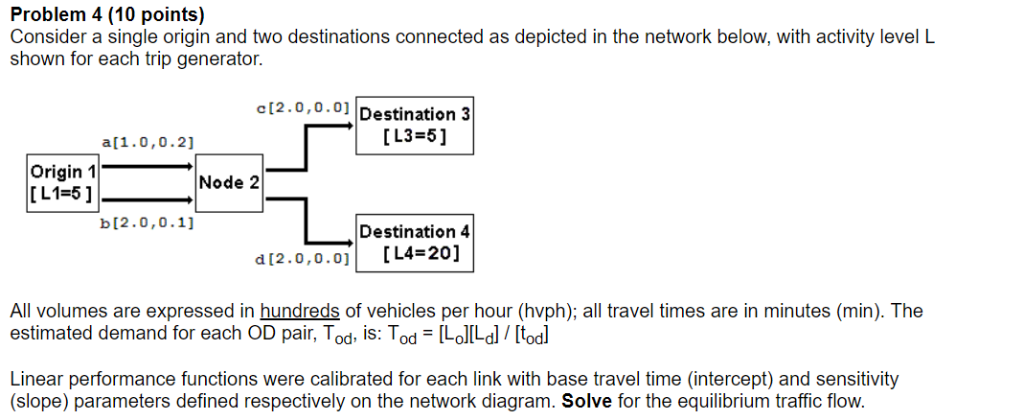 Problem 4 (10 points) Consider a single origin and | Chegg.com