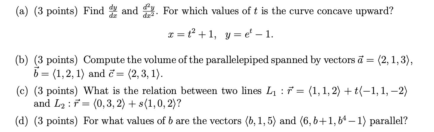 Solved 4 short questions. I know the answer but trying to | Chegg.com
