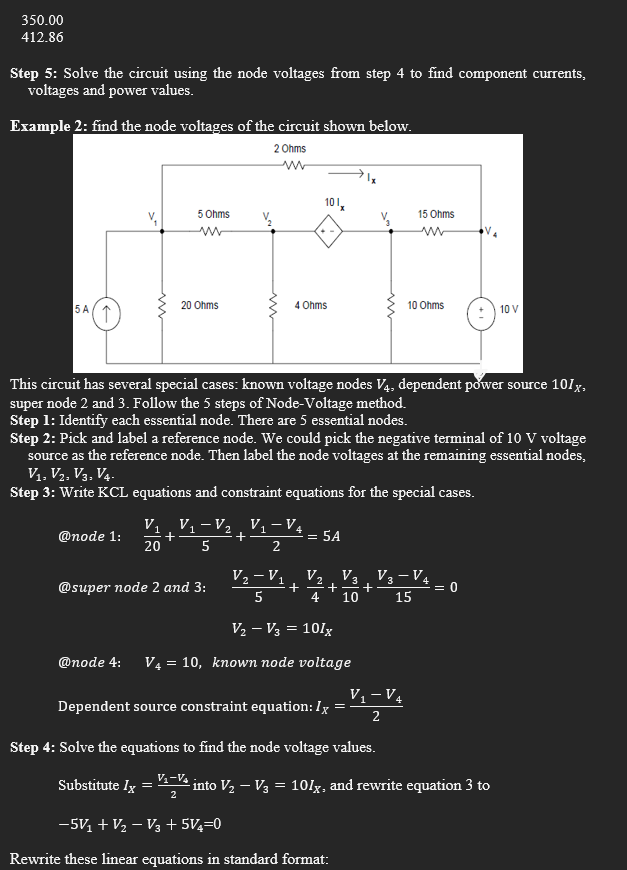 Solved Then label the node voltages at the remaining | Chegg.com