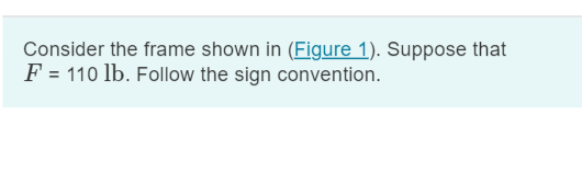 Solved Statics Help! Consider the frame shown in (Figure | Chegg.com