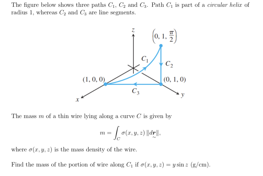 Solved The figure below shows three paths C1,C2 and C3. Path | Chegg.com