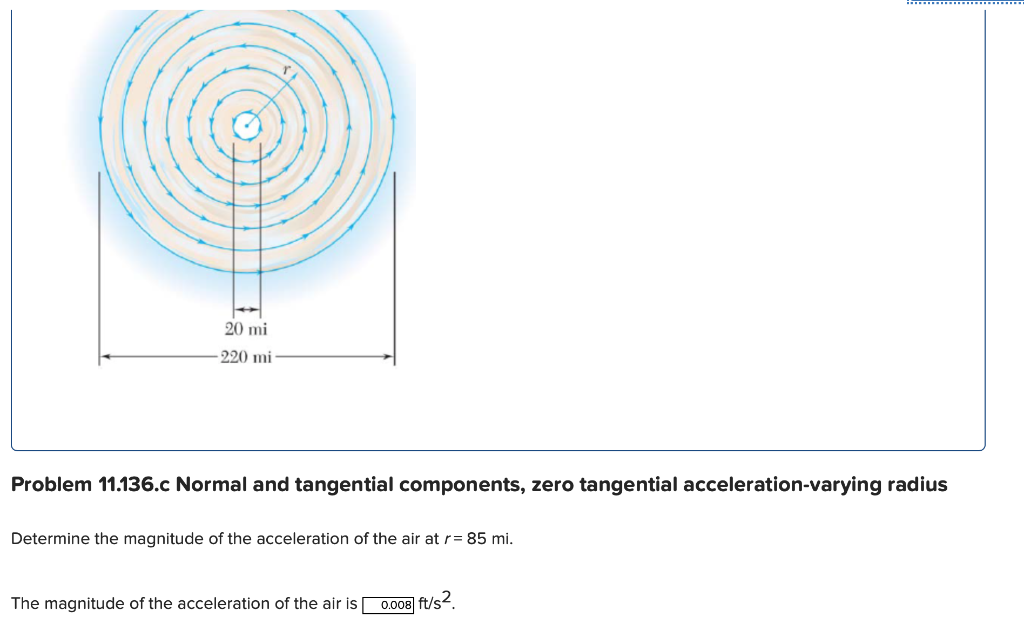 Solved Problem 11.136 - Normal and tangential components, | Chegg.com