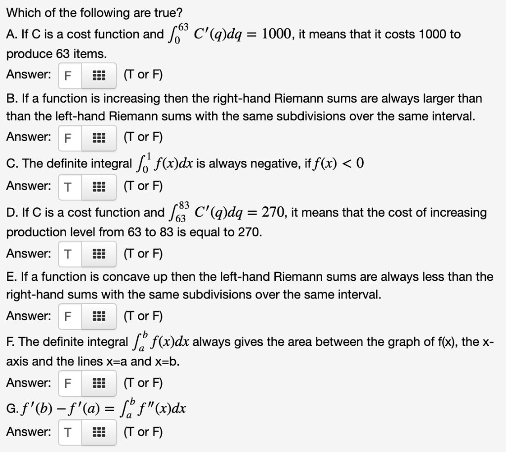 Solved Which of the following are true? A. If C is a cost | Chegg.com