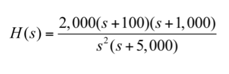 Solved Use the following equation to create the Bode Plots. | Chegg.com