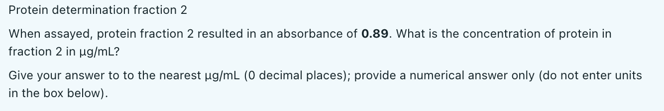 Solved Protein determination - standard curve A biochemist | Chegg.com