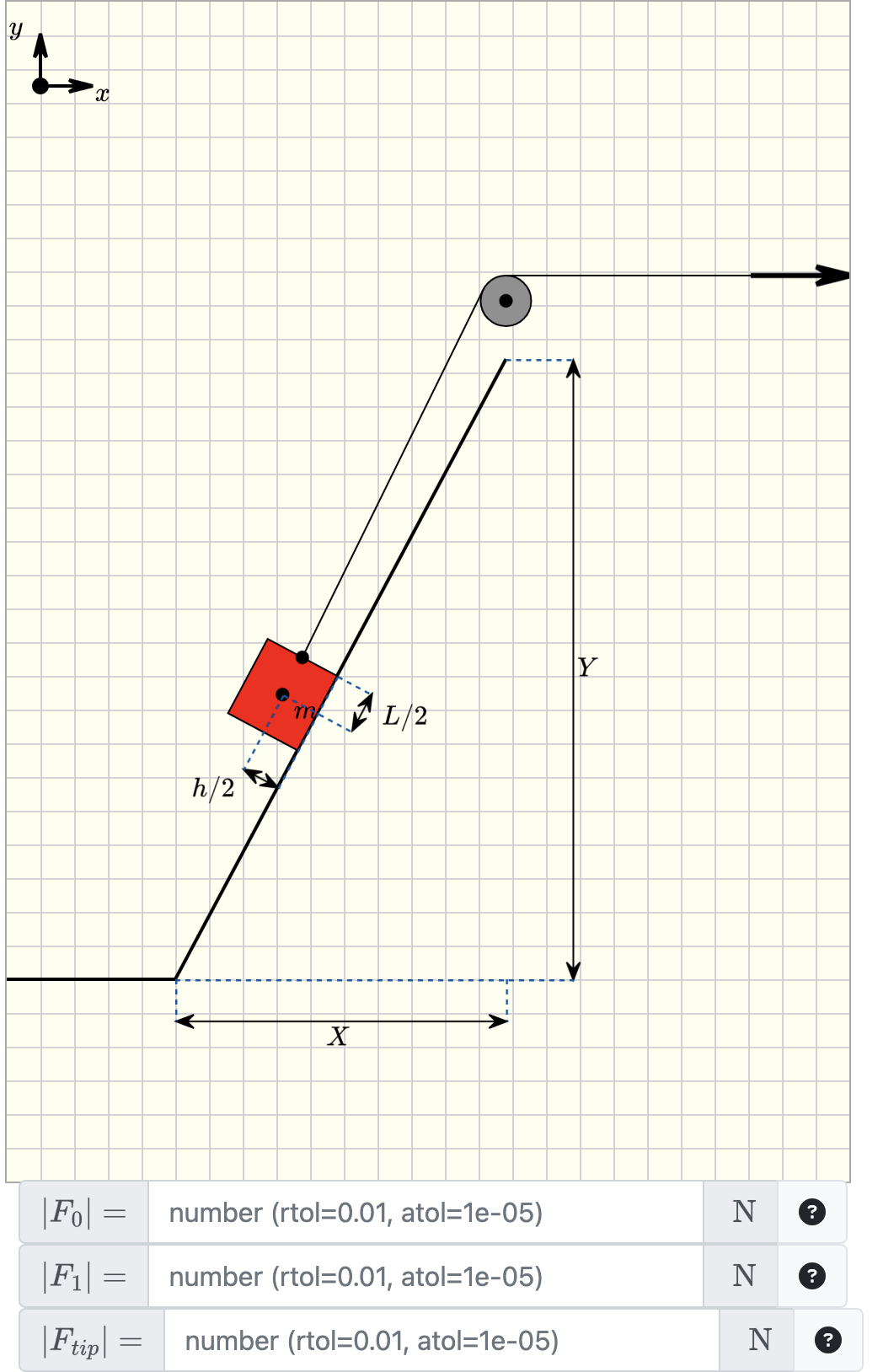 Solved A box, resting on a ramp is starting to be lifted up | Chegg.com