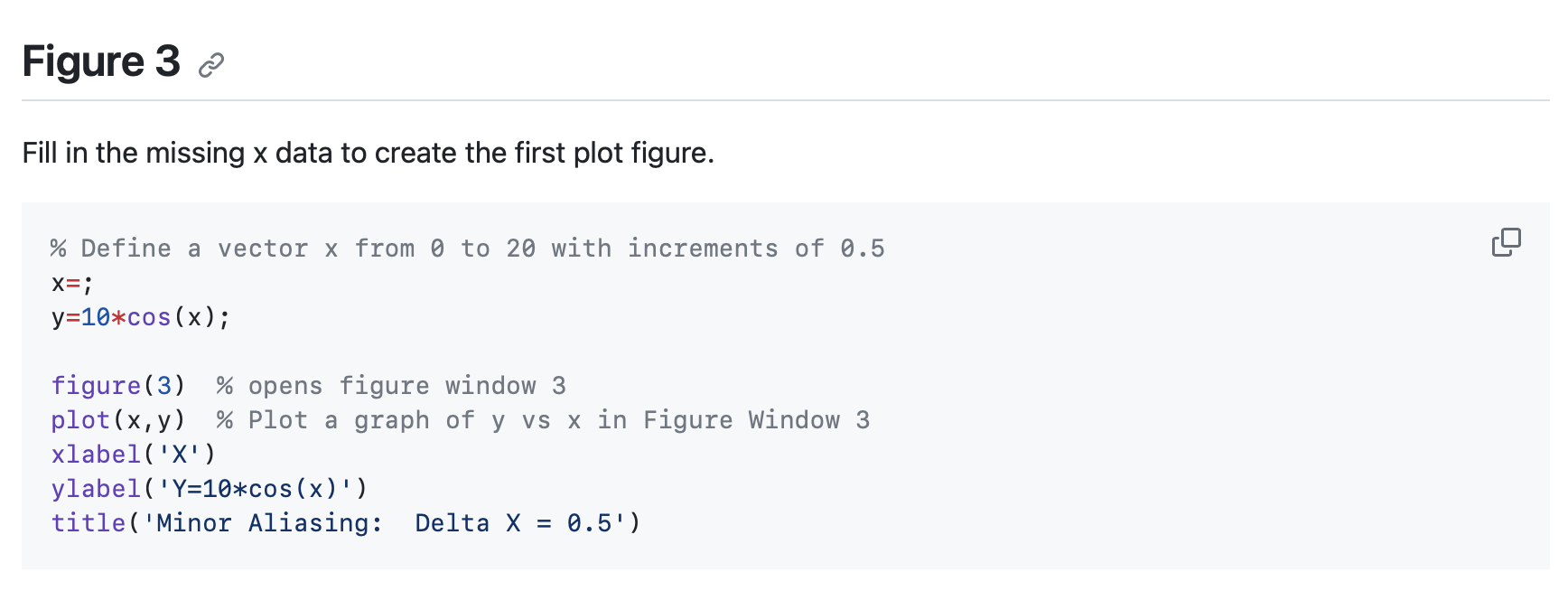 Solved Fill in the missing x data to create the first plot | Chegg.com