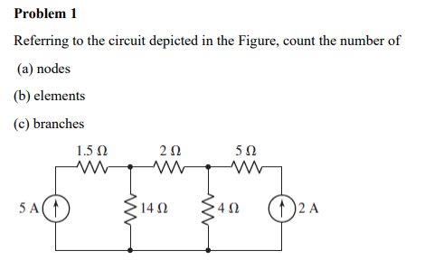 Solved Problem 1 Referring to the circuit depicted in the | Chegg.com