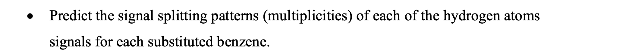 Solved Predict the signal splitting patterns | Chegg.com