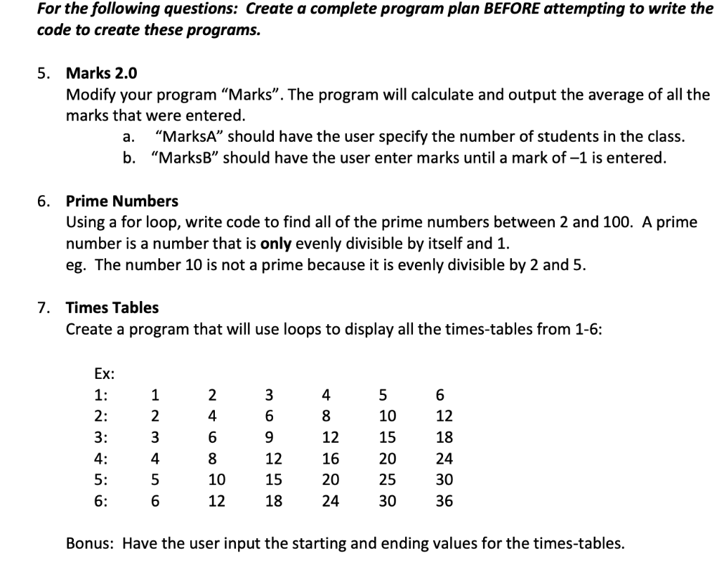 Solved For the following questions: Create a complete | Chegg.com