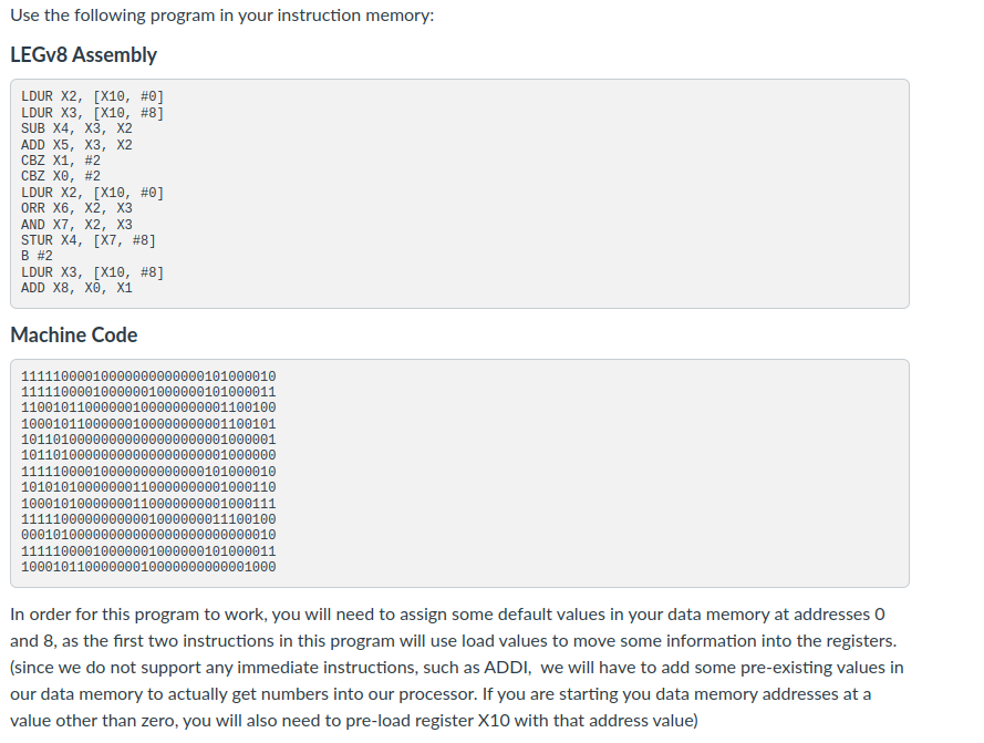 Solved Instruction Memory Bank of 8 bit memory locations. | Chegg.com