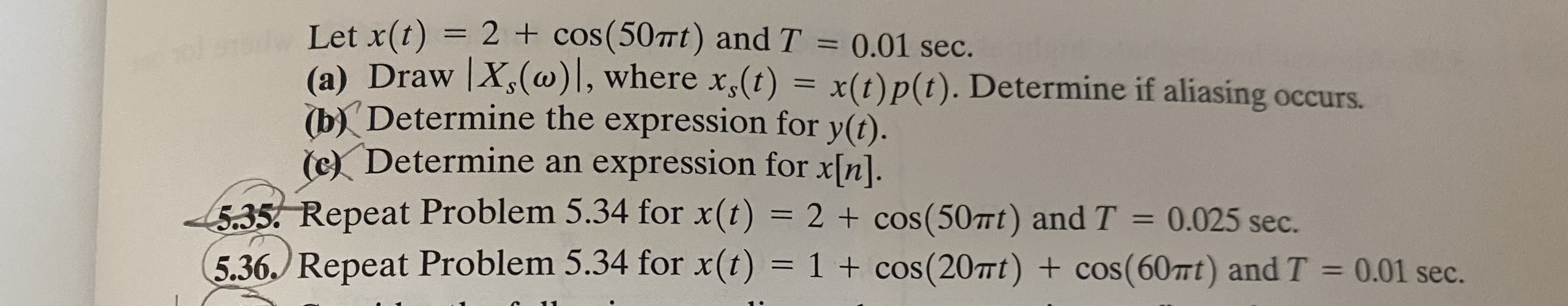 4. Consider the following sampling and reconstruction | Chegg.com