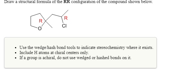 Solved Draw a structural formula of the RR configuration of | Chegg.com