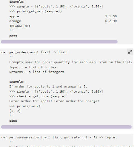 Solved Q2 - Arrays: Lists and Tuples Programming Exercise | Chegg.com