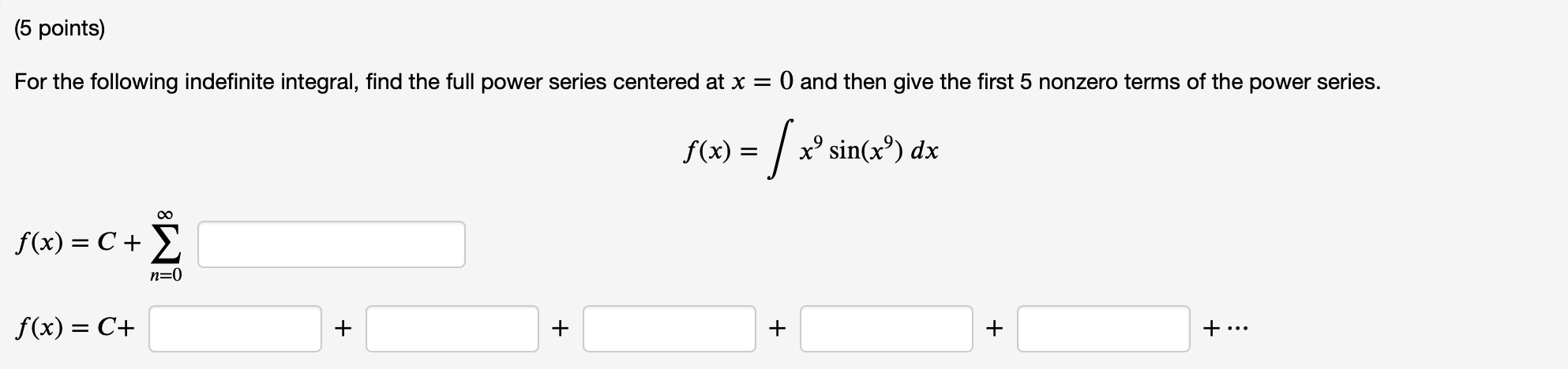 Solved For the following indefinite integral, find the full | Chegg.com