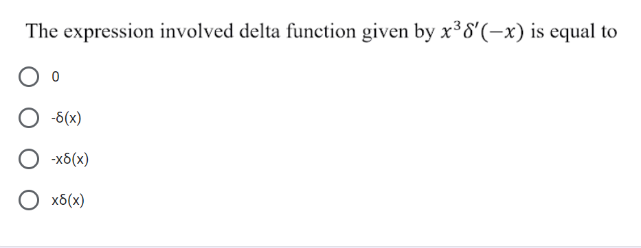 Solved The expression involved delta function given by | Chegg.com