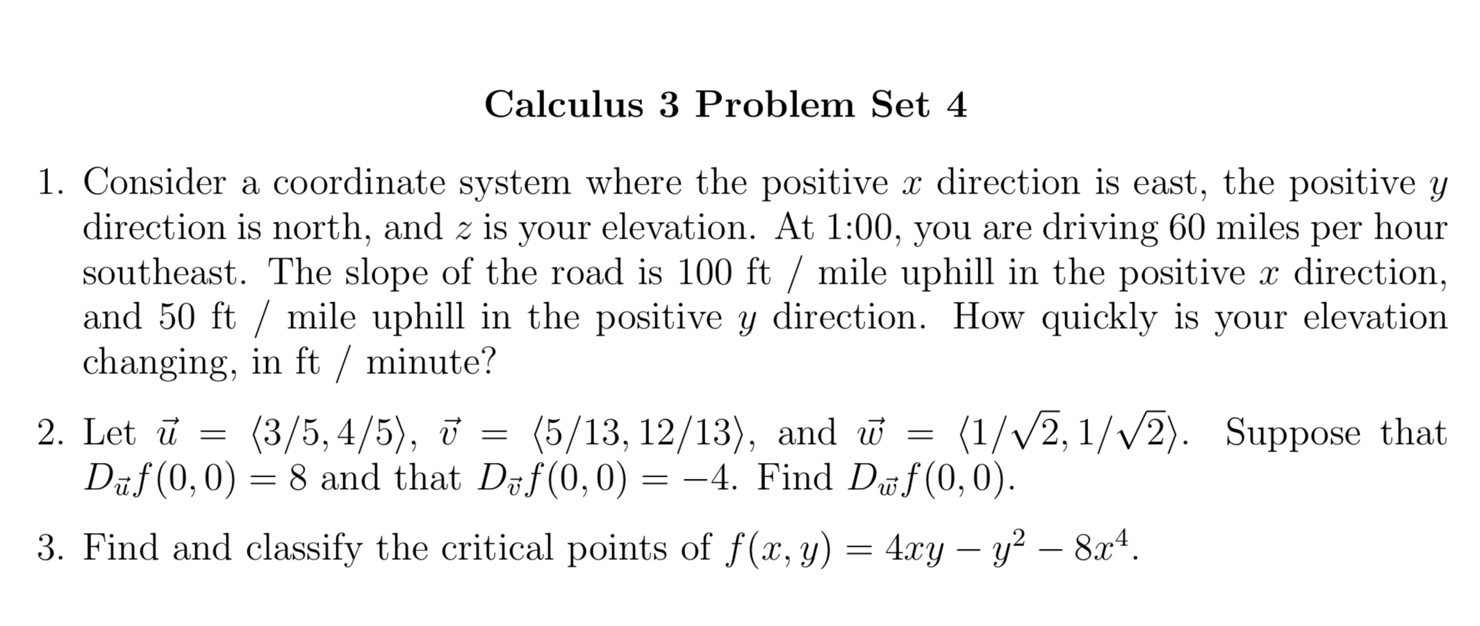 Solved Calculus 3 Problem Set 4 1. Consider a coordinate | Chegg.com