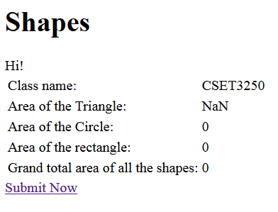 Solved NaN in javascript when finding the area of a triangle | Chegg.com