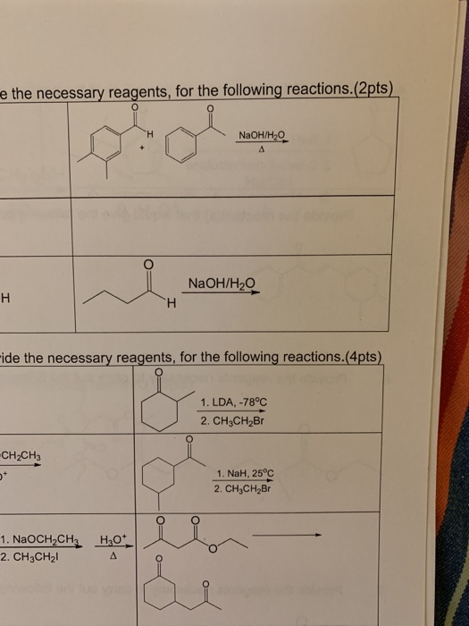 Solved e the necessary reagents, for the following | Chegg.com Solved e the necessary reagents, for the following | Chegg.com