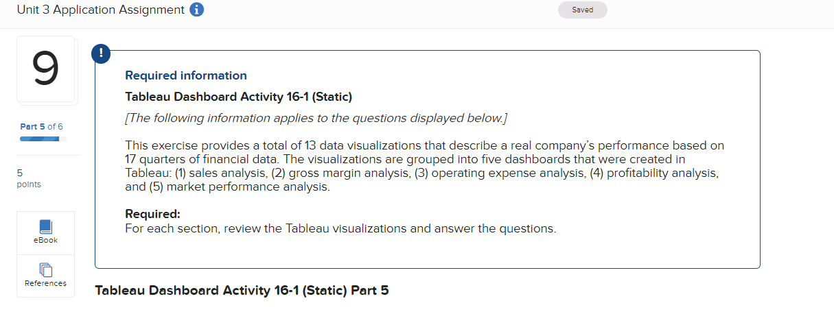 Solved Unit 3 Application Assignment Saved 9 Required | Chegg.com
